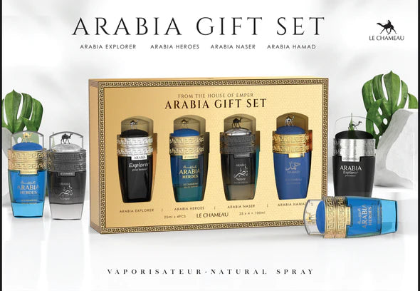 MEN ARABIA GIFT SET 4X25ML BY LE CHAMEAU – Oriental Aromas
