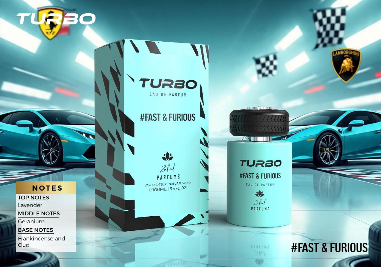 TURBO FAST & FURIOUS MEN EDP - 100ML (3.40z) by ZAKAT – Oriental Aromas