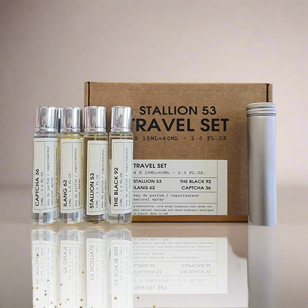Stallion 53 Travel Set 4 Pieces x 15ml Eau de Parfum – Oriental Aromas