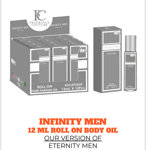 1 PIECE INFINITY MEN 12Ml Roll On Body Oil – Oriental Aromas